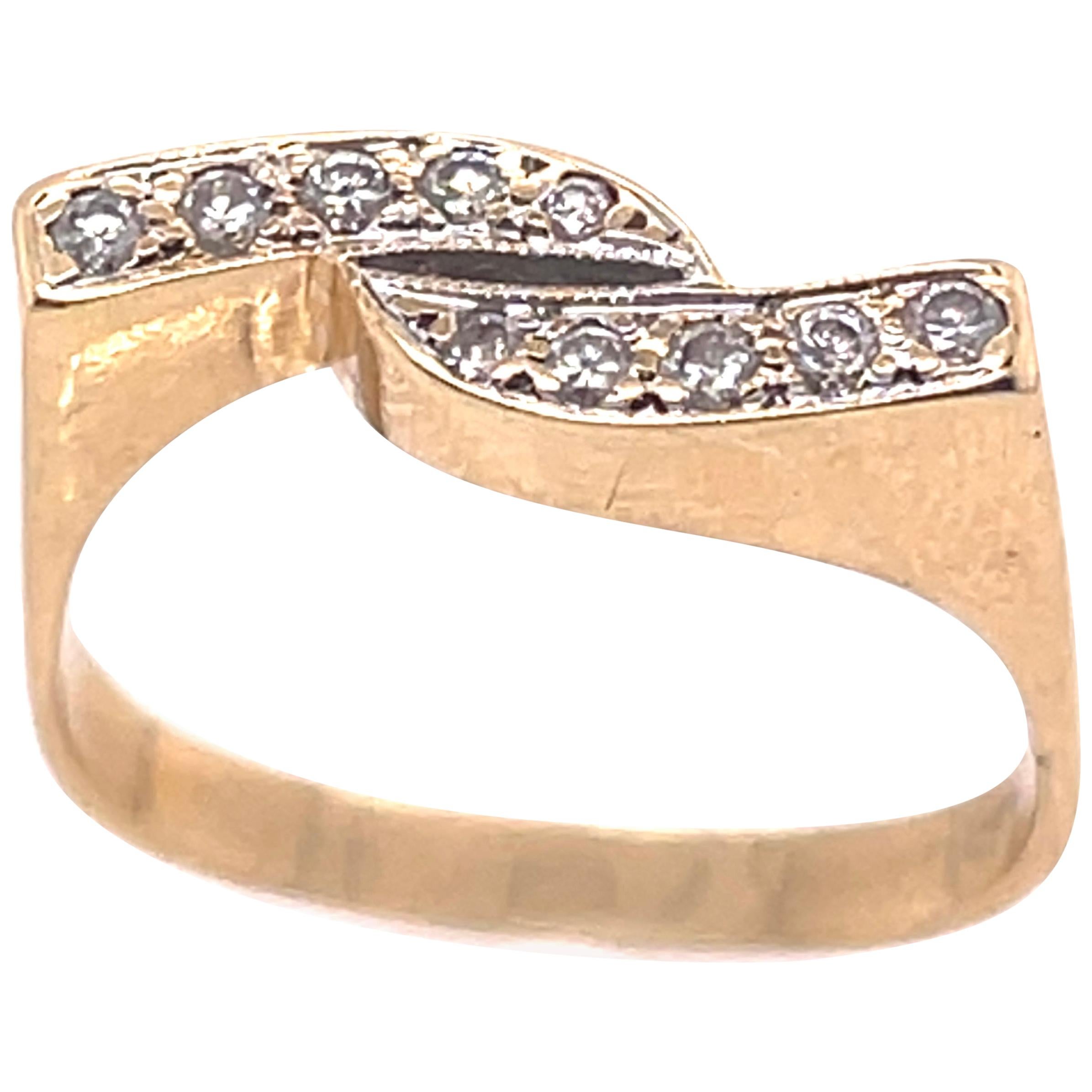 Abstract Design Diamond Ring Set in 18 Carat Yellow and White Gold ...