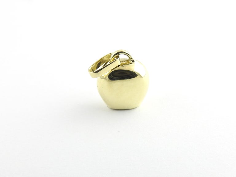 14 Karat Yellow Gold and Enamel Cow Bell Charm at 1stDibs