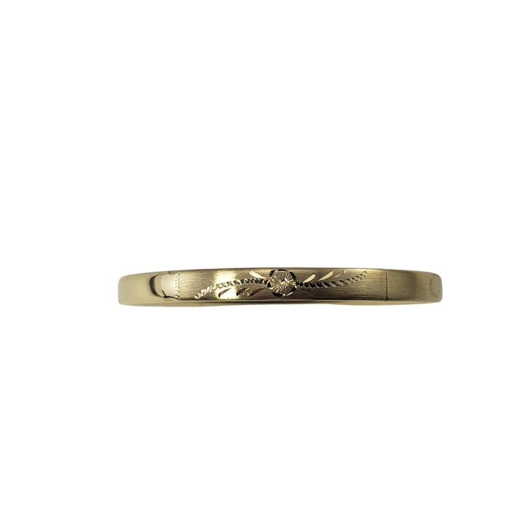 14 Karat Yellow Gold Baby Bangle Bracelet at 1stDibs | 14 karat gold ...