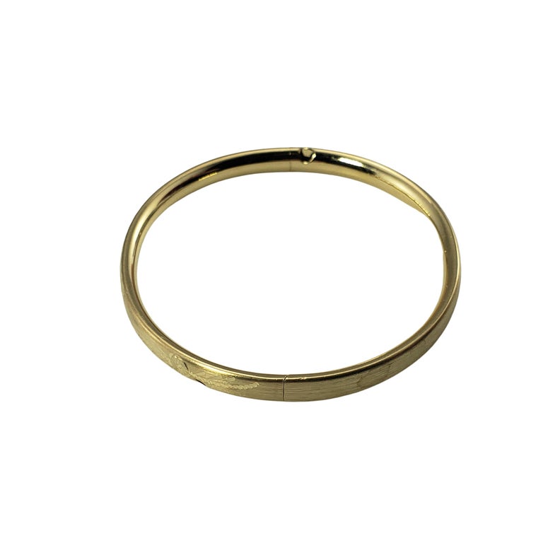 14 Karat Yellow Gold Baby Bangle Bracelet at 1stDibs | 14 karat gold ...
