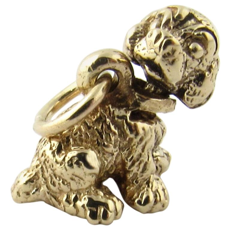 14 Karat Yellow Gold Bobble Head Dog Charm at 1stDibs