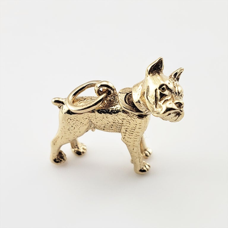 14 Karat Yellow Gold Boxer Dog Bobblehead Charm For Sale at 1stDibs