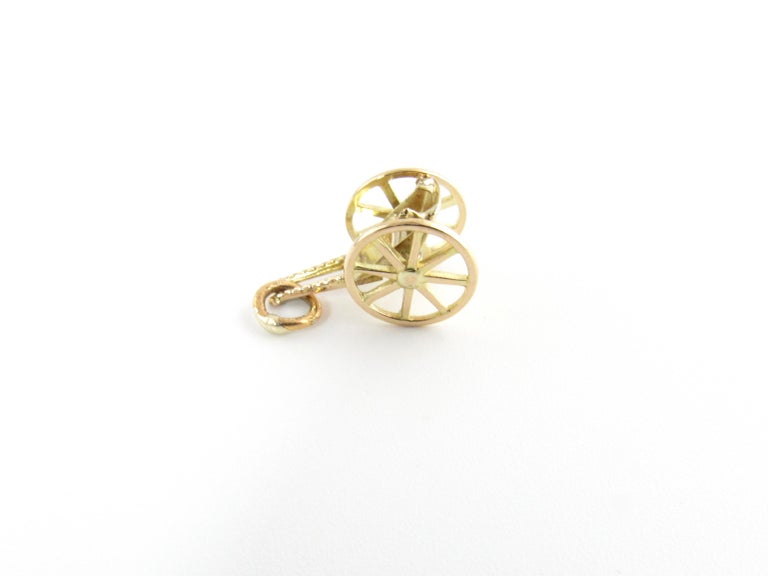 14 Karat Yellow Gold Cart Charm For Sale at 1stDibs