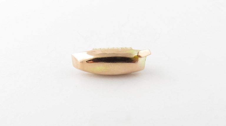 14 Karat Yellow Gold Chinese Fishing Boat Charm For Sale at 1stdibs