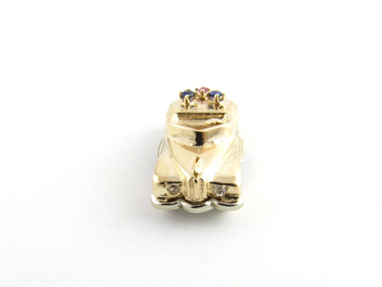 14 Karat Yellow Gold Convertible Car Charm at 1stDibs
