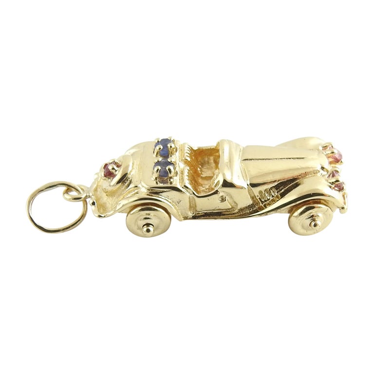 14 Karat Yellow Gold Convertible Car Charm at 1stDibs