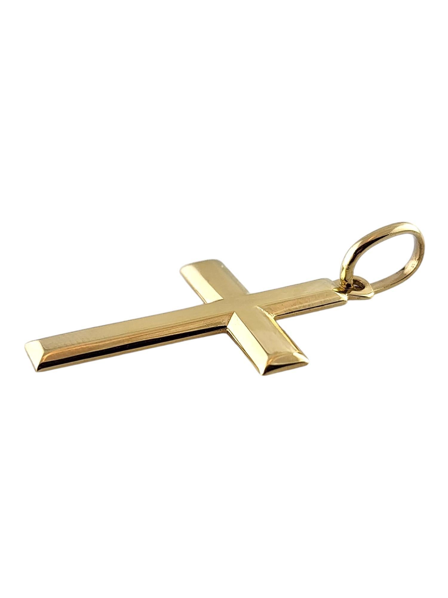 14 Karat Yellow Gold Cross Pendant #18890 For Sale at 1stDibs