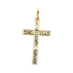 14 Karat Yellow Gold Cross Pendant at 1stDibs | 14 karat gold cross