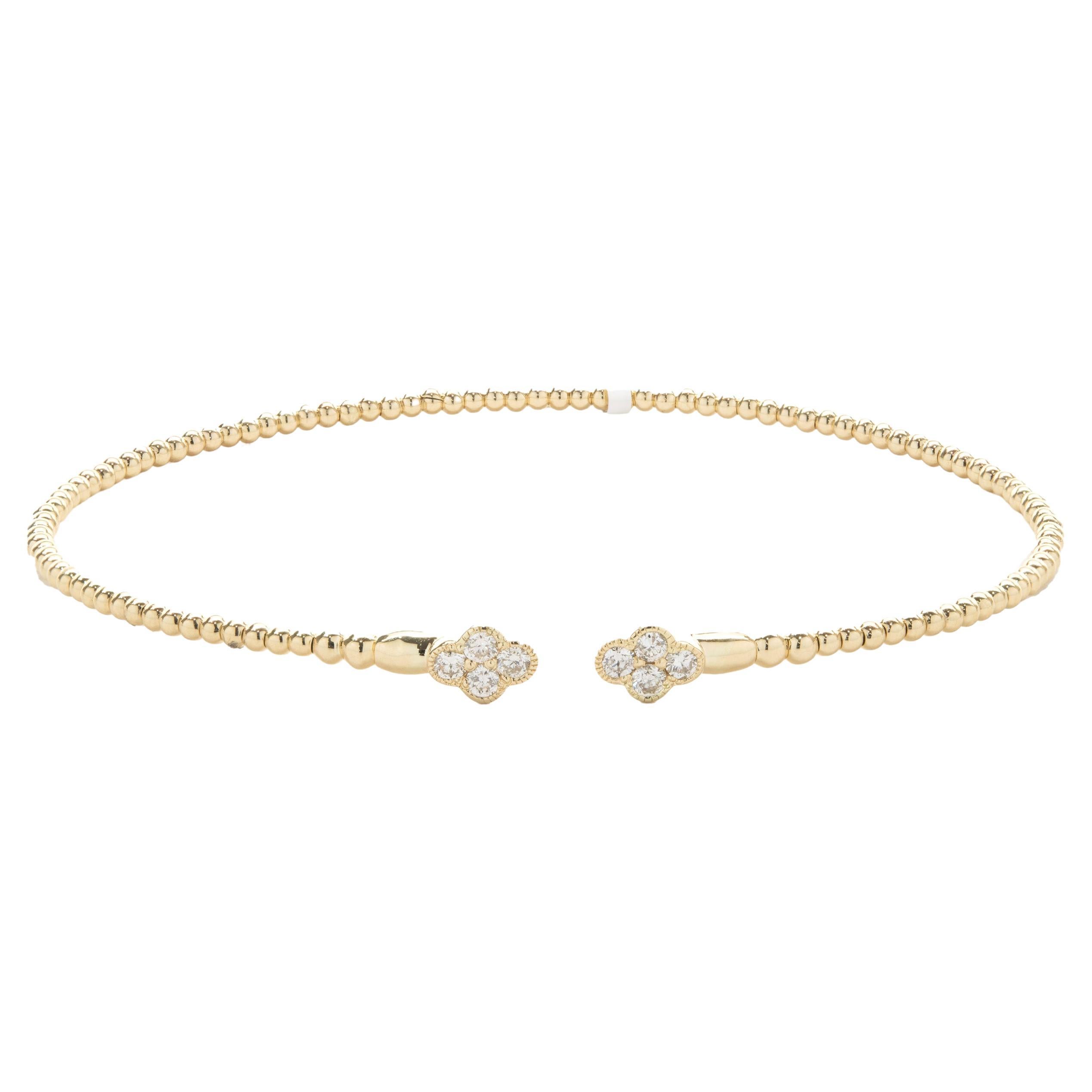 Flexible Gold Bracelet at 1stDibs | flexible gold bangle