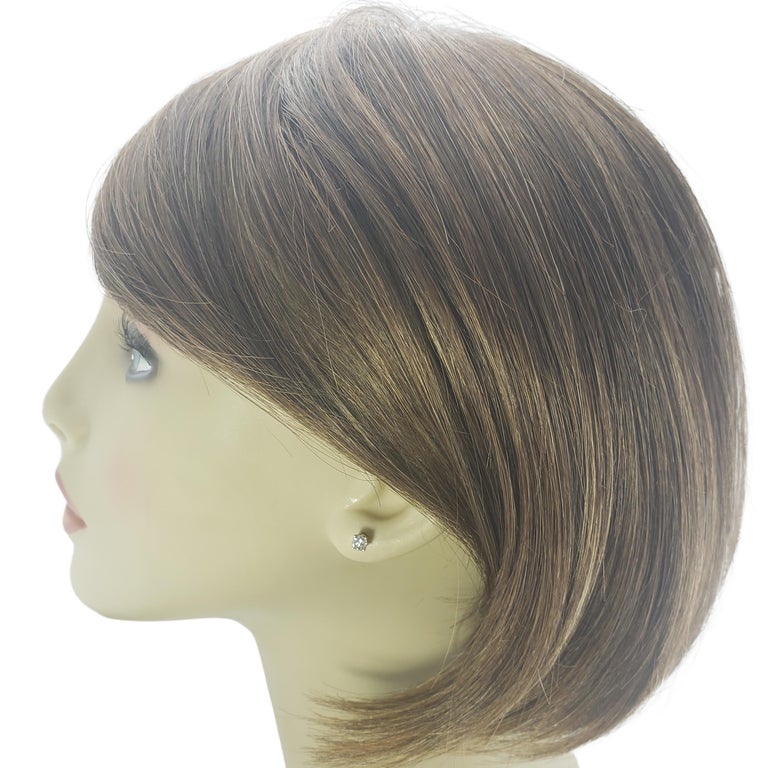 14 Karat Yellow Gold Diamond Stud Earrings .40 tcw. For Sale at 1stDibs