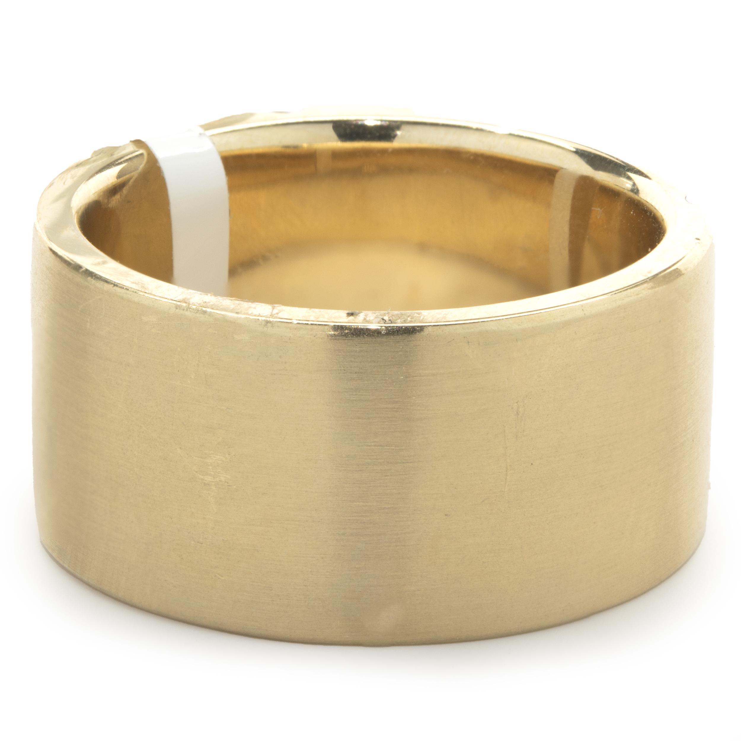 14 Karat Yellow Gold Diamond “XOX” Cigar Band For Sale at 1stDibs ...