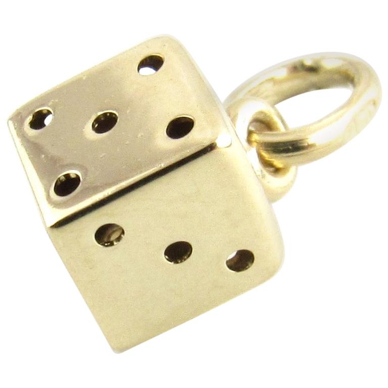 Dice Charm - 10 For Sale on 1stDibs | gold dice charm, dice charms ...