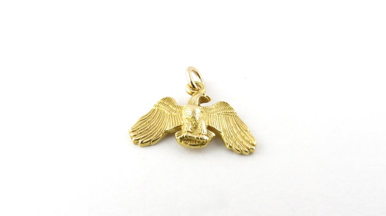 14 Karat Yellow Gold Eagle Charm at 1stDibs