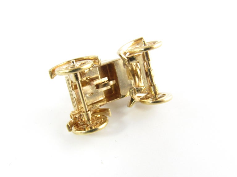 14 Karat Yellow Gold Electric Motor Car Charm For Sale at 1stDibs