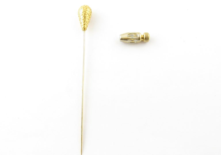 14 Karat Yellow Gold Hat Pin at 1stDibs