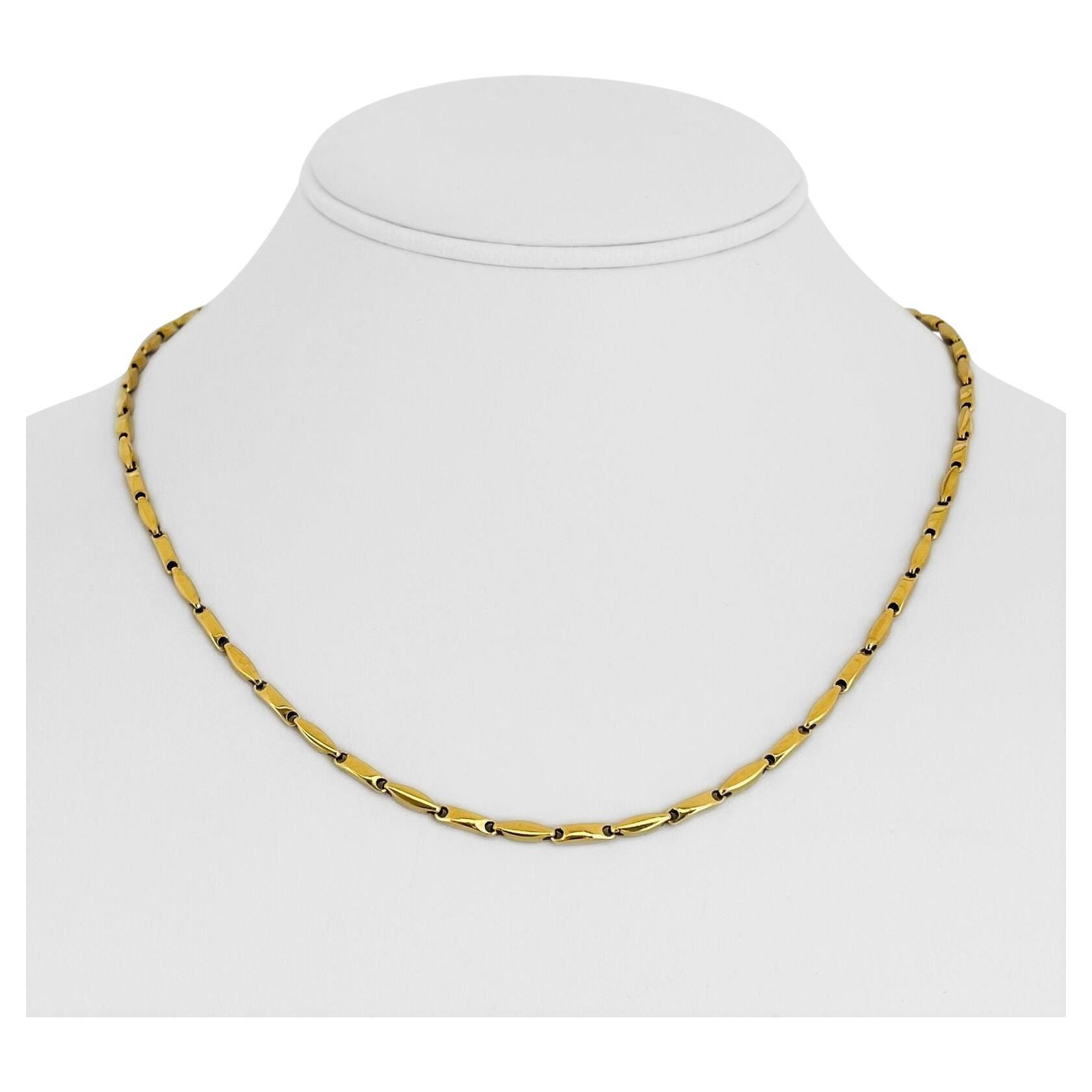 14 Karat Yellow Gold Light Hollow Long Popcorn Link Chain Necklace For ...