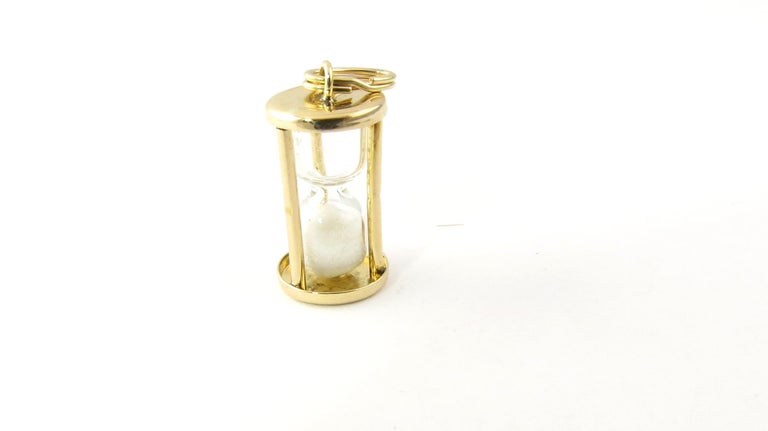 14 Karat Yellow Gold Hourglass Charm at 1stDibs | hour glass charm ...