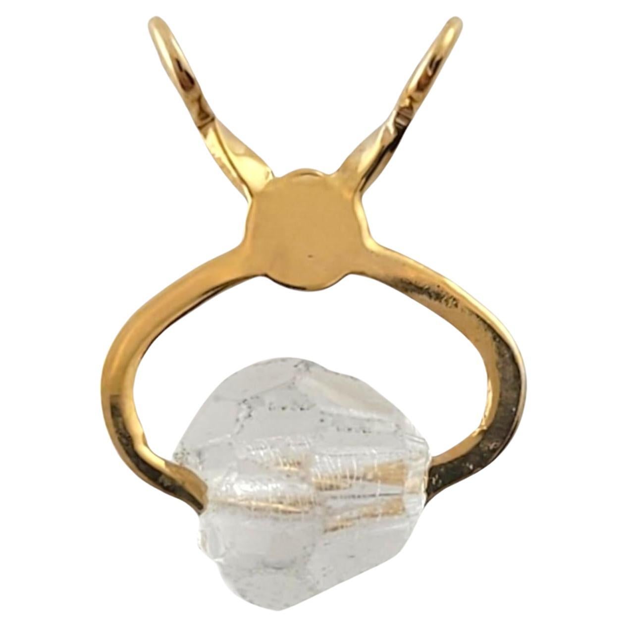 14 Karat Yellow Gold Lobster in Trap Charm at 1stDibs