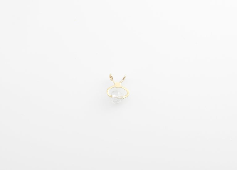 14 Karat Yellow Gold Ice Block Charm For Sale (Free Shipping) at 1stDibs