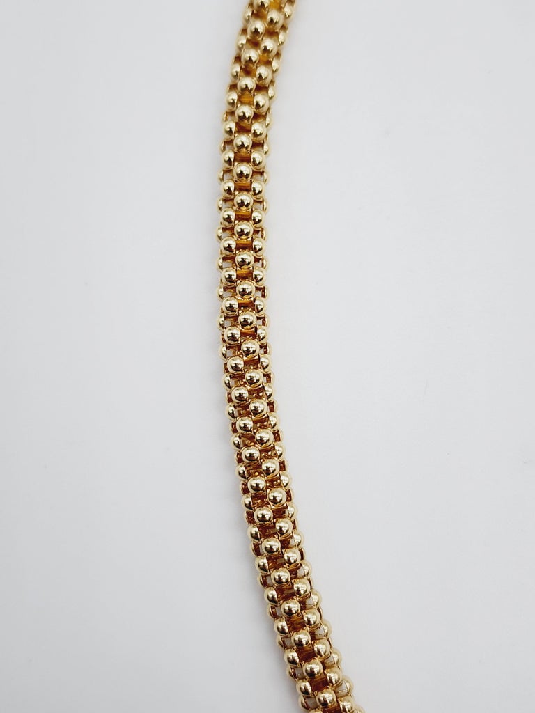14 Karat Yellow Gold Italian Rope Chain For Sale at 1stDibs
