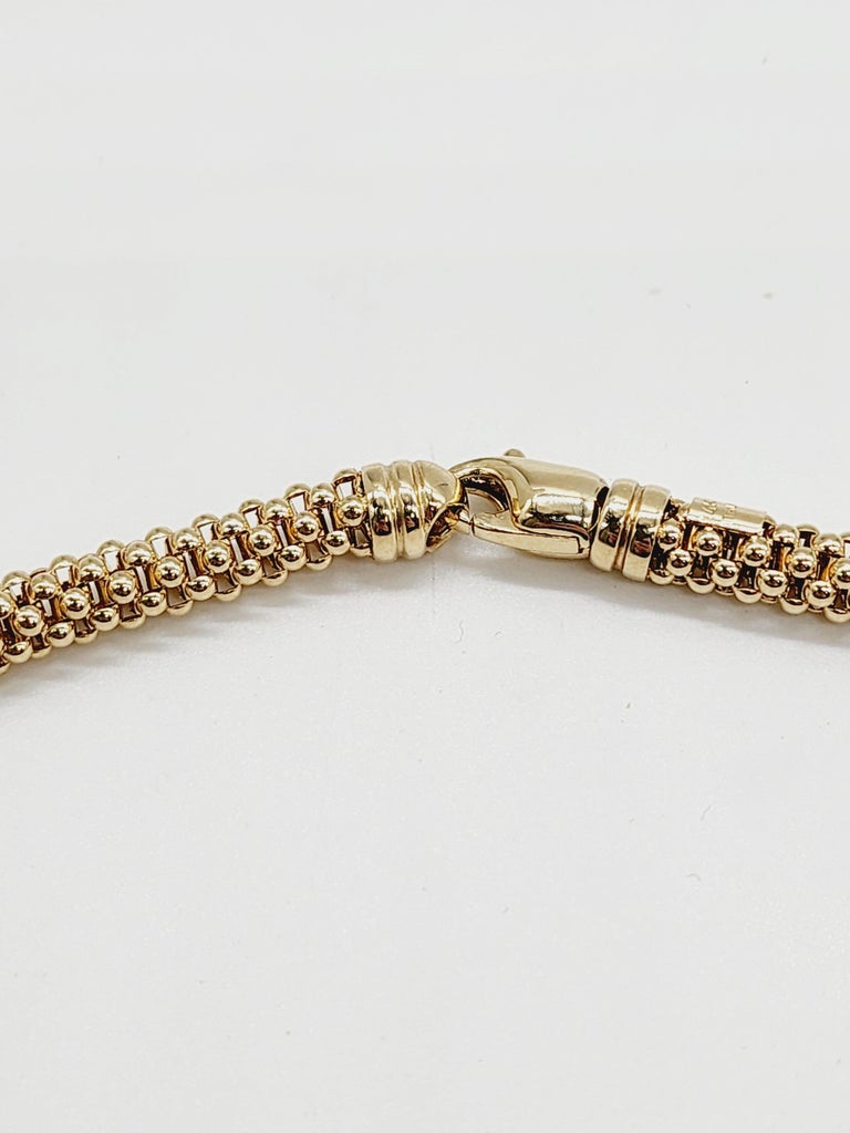 14 Karat Yellow Gold Italian Rope Chain For Sale at 1stDibs