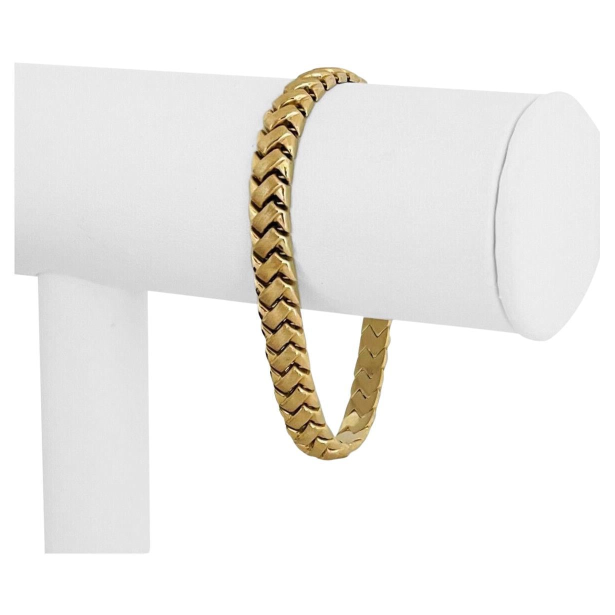 14 Karat Yellow Gold “Rolex” Style Fancy Link Bracelet at 1stDibs ...