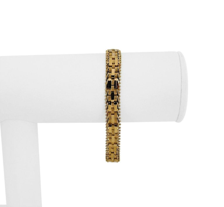 14 Karat Yellow Gold Ladies QVC Imperial Gold Fancy Link Bracelet For ...