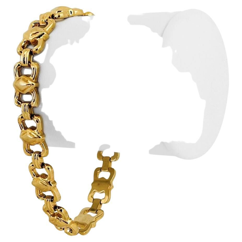 14 Karat Yellow Gold “Rolex” Style Fancy Link Bracelet at 1stDibs ...