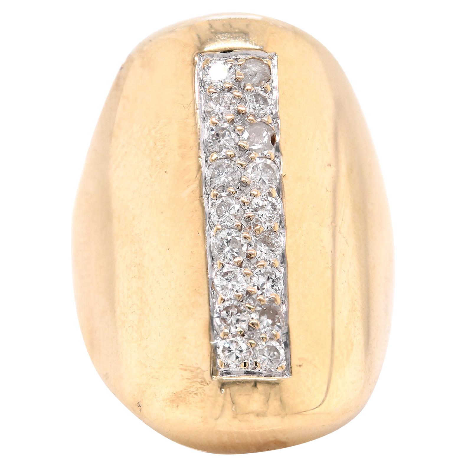 Customizable Italian Rococo Baroque Style Fashion Yellow Gold 14 Karat ...