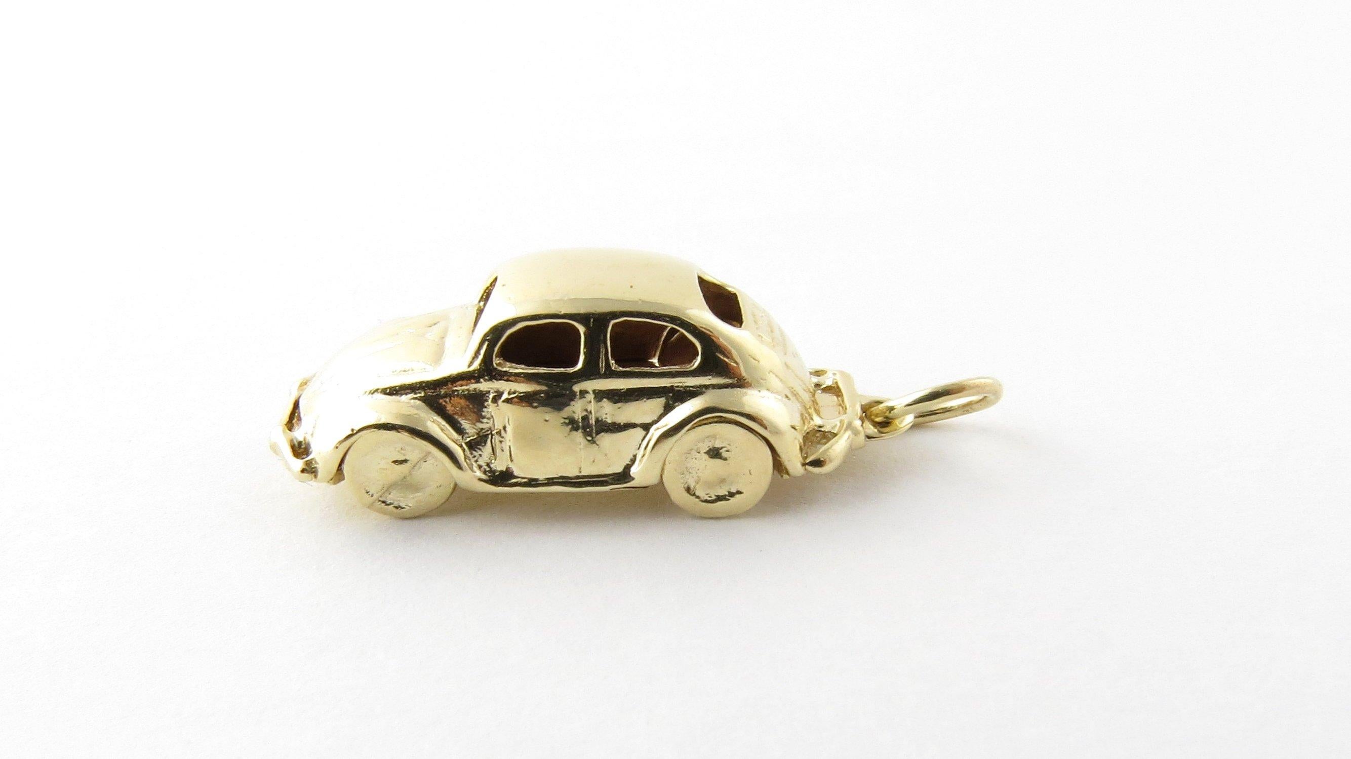 14 Karat Yellow Gold Mechanical Volkswagen Beetle Charm at 1stDibs | vw ...