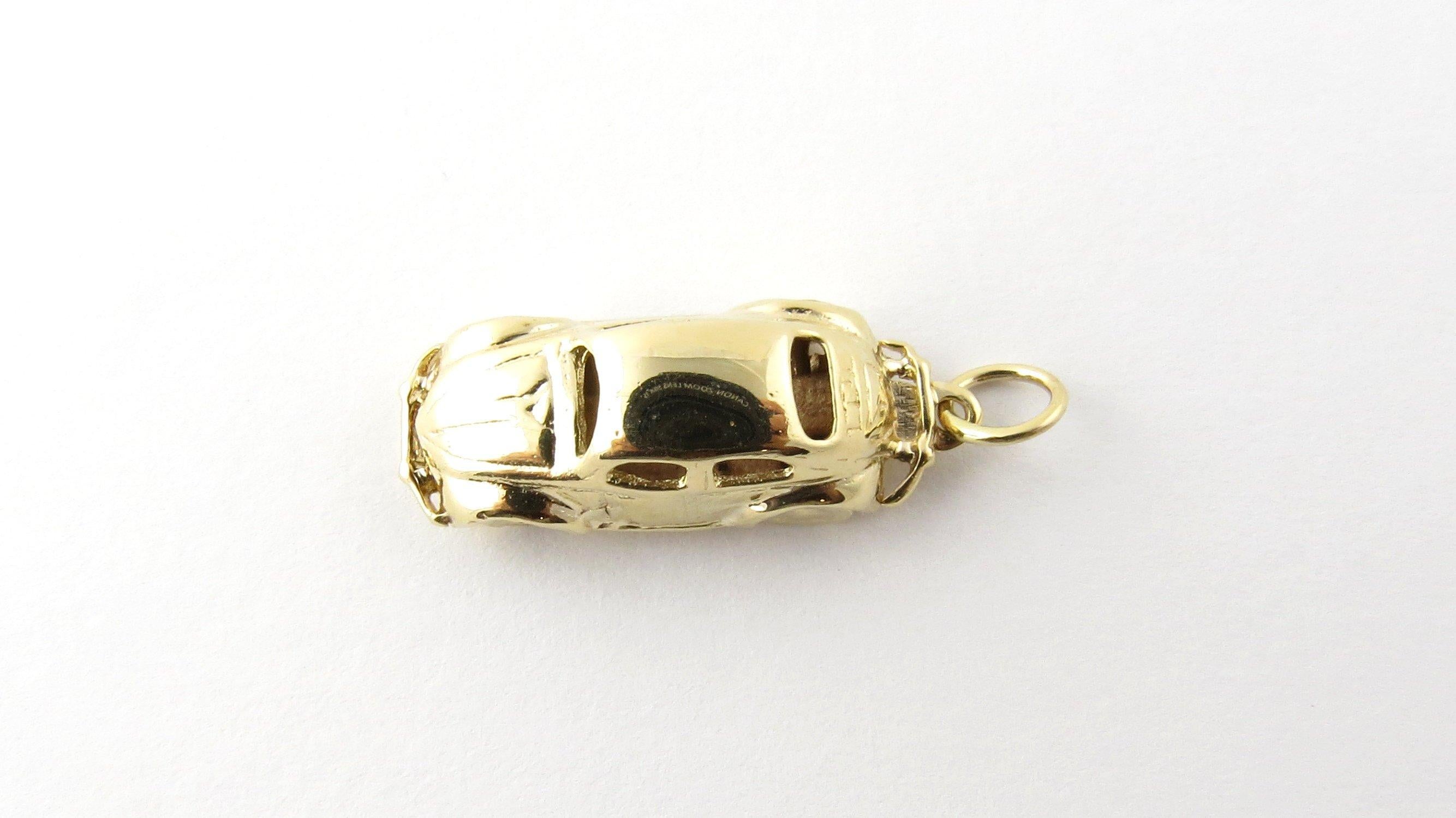14 Karat Yellow Gold Mechanical Volkswagen Beetle Charm at 1stDibs | vw ...