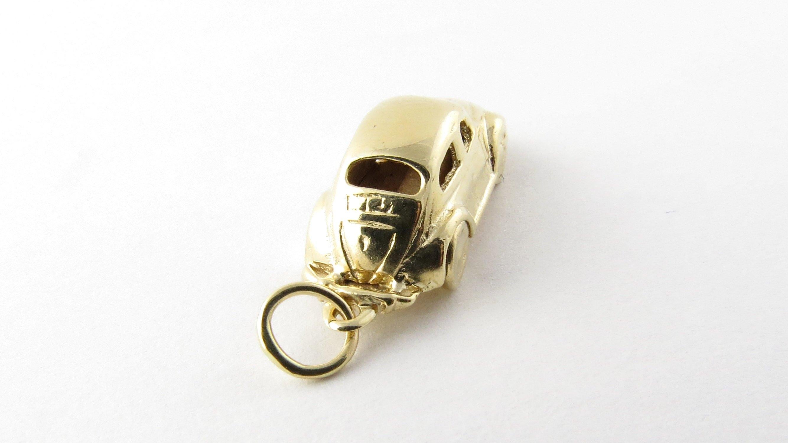 14 Karat Yellow Gold Mechanical Volkswagen Beetle Charm at 1stDibs | vw ...