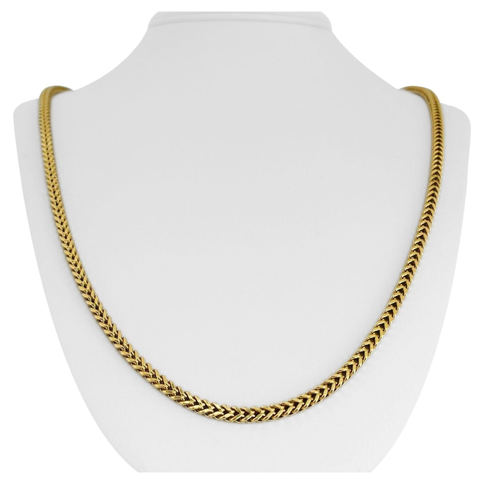 Baraka Yellow White Gold Men’s Chain Necklace For Sale at 1stDibs ...