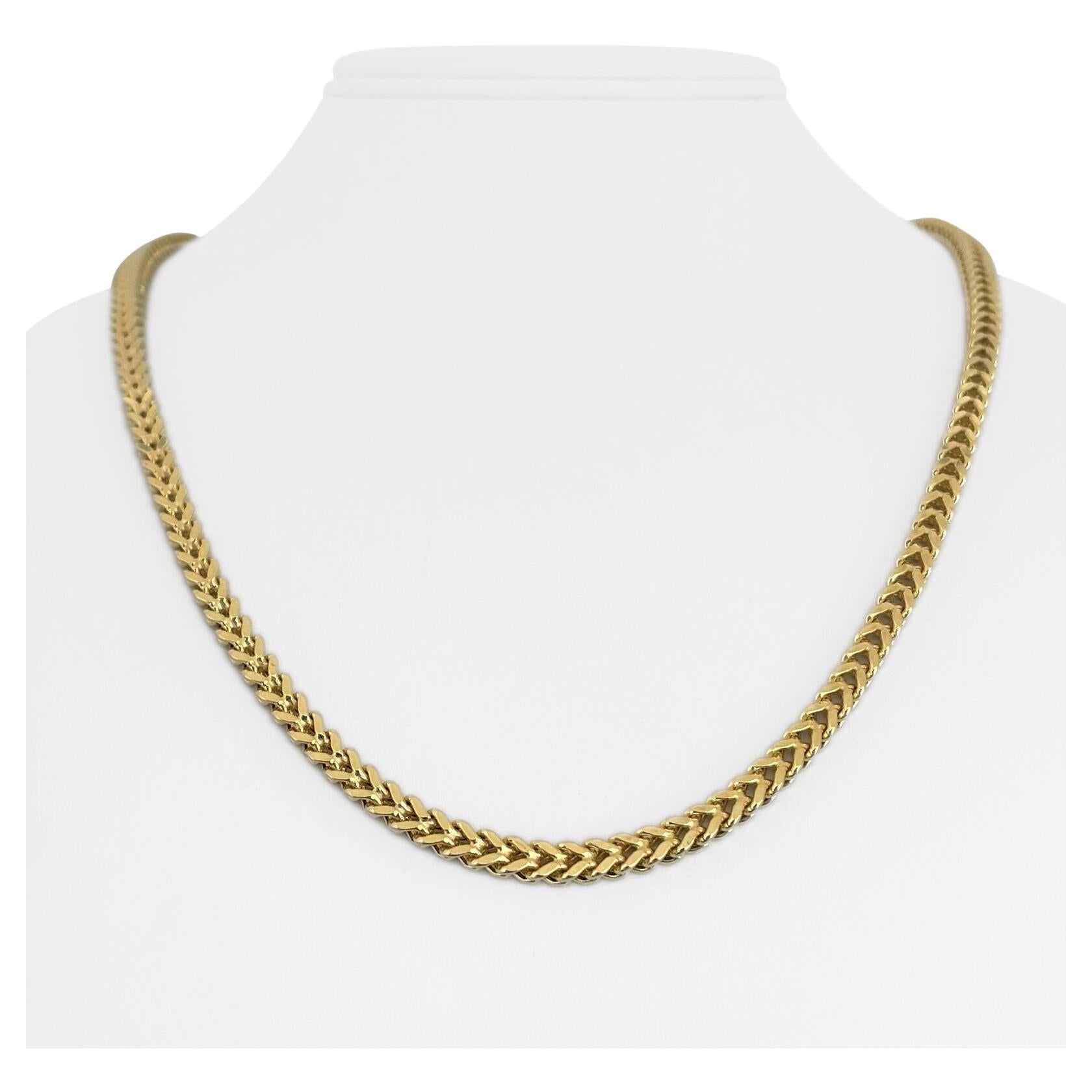 Baraka Yellow White Gold Men’s Chain Necklace For Sale at 1stDibs ...