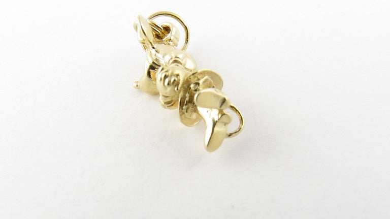 14 Karat Yellow Gold Minnie Mouse Charm at 1stDibs | minnie mouse gold ...