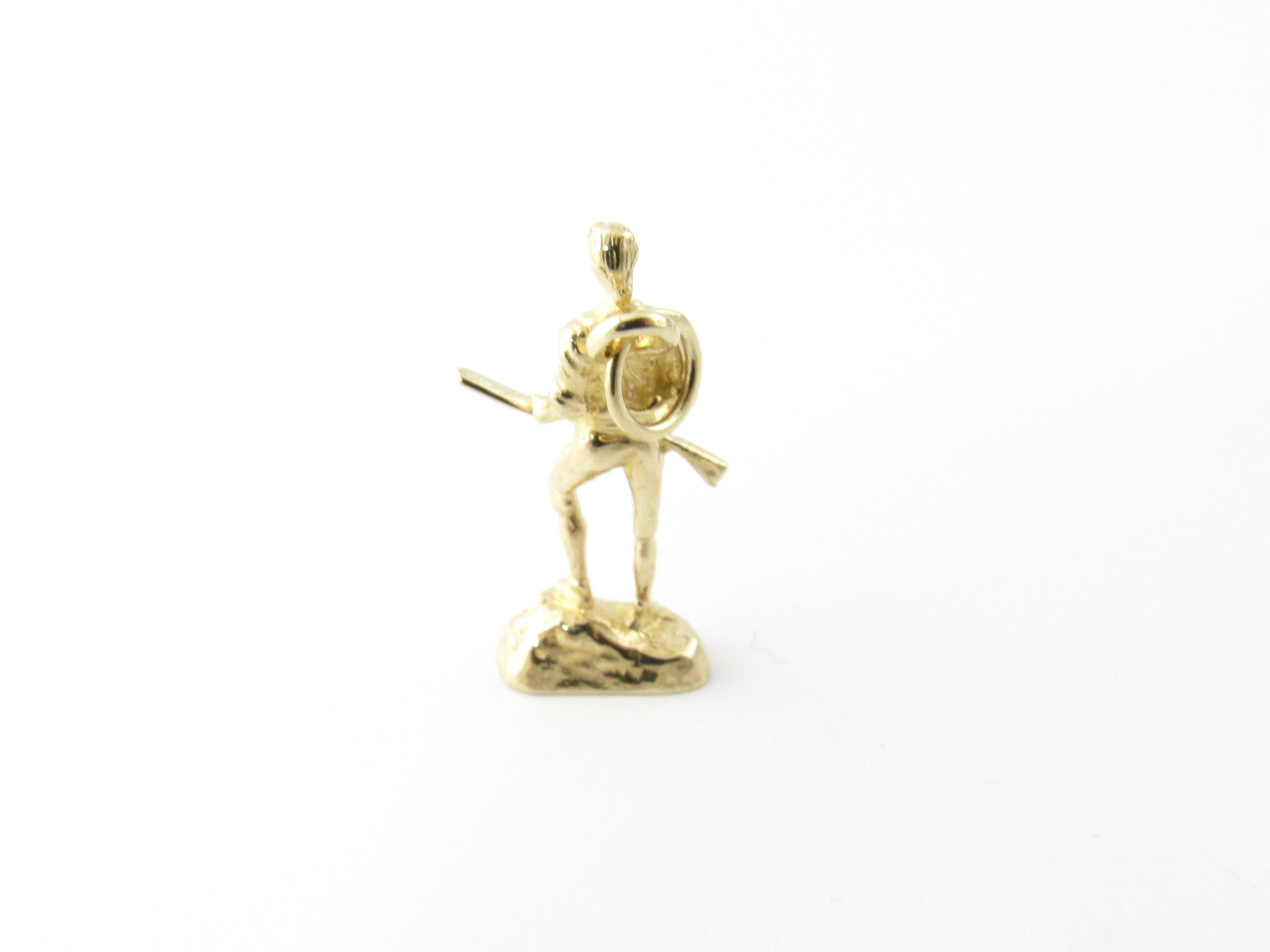 14 Karat Yellow Gold Minuteman Charm at 1stDibs