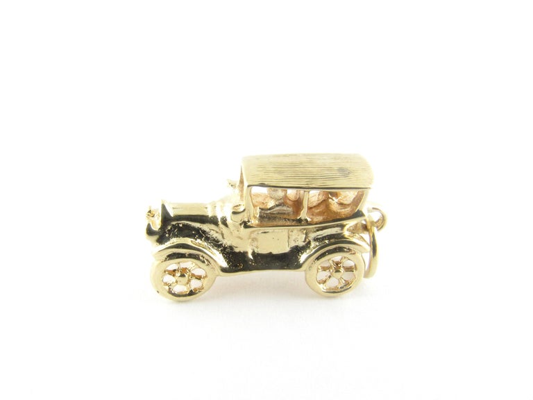 14 Karat Yellow Gold Model T Ford Car Charm at 1stDibs