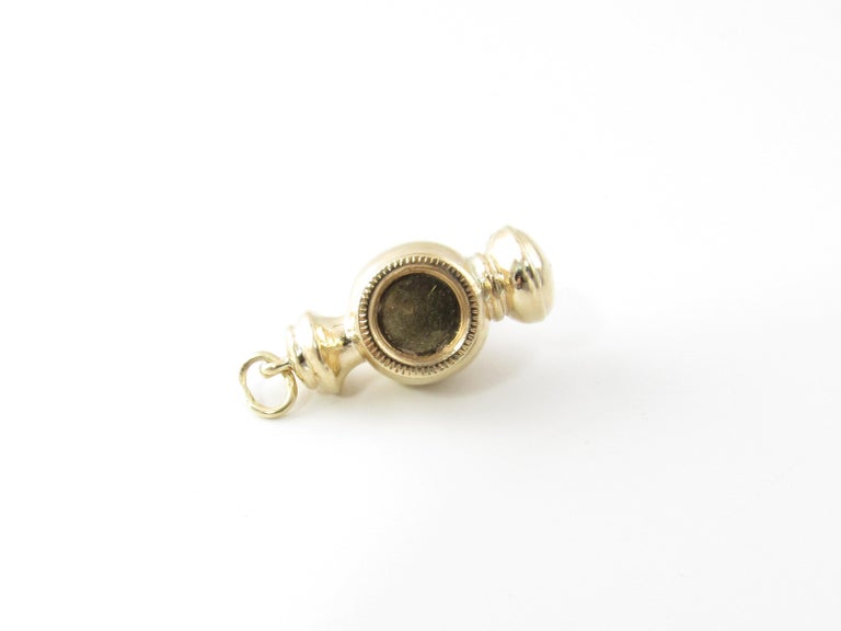 14 Karat Yellow Gold Oil Lamp Charm For Sale at 1stDibs