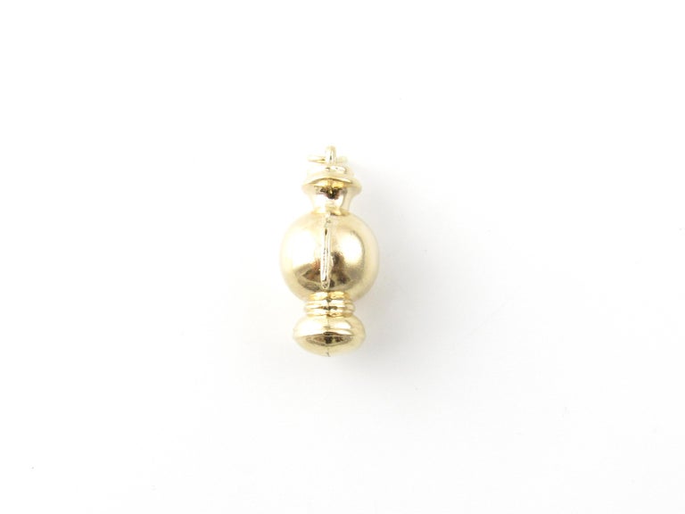 14 Karat Yellow Gold Oil Lamp Charm For Sale at 1stDibs