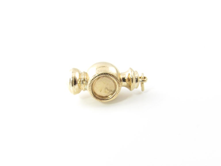 14 Karat Yellow Gold Oil Lamp Charm For Sale at 1stDibs