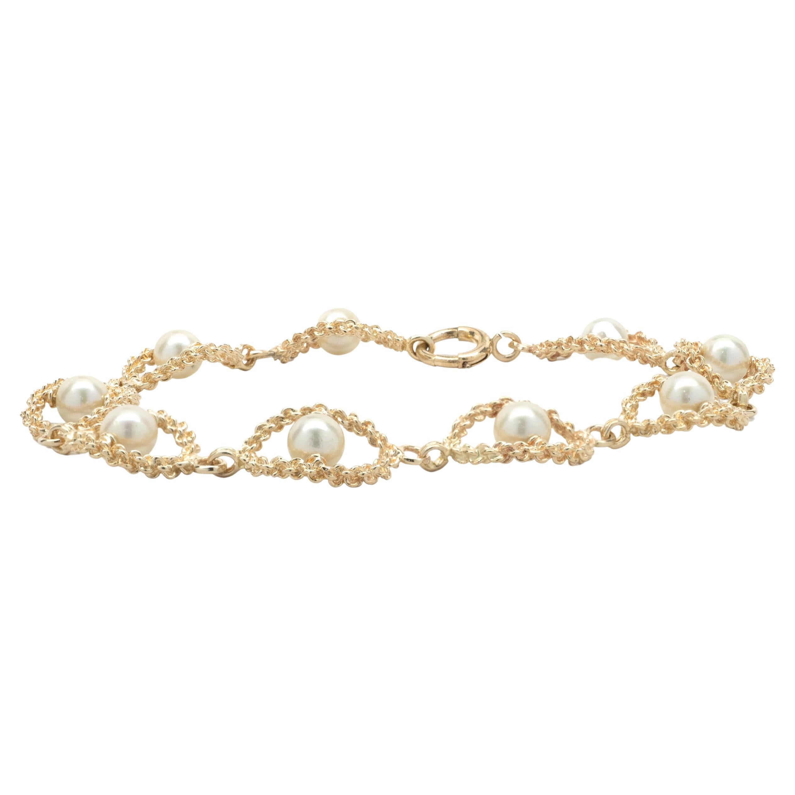 A Sensuous and Tactile Gold Rope Bracelet For Sale at 1stDibs