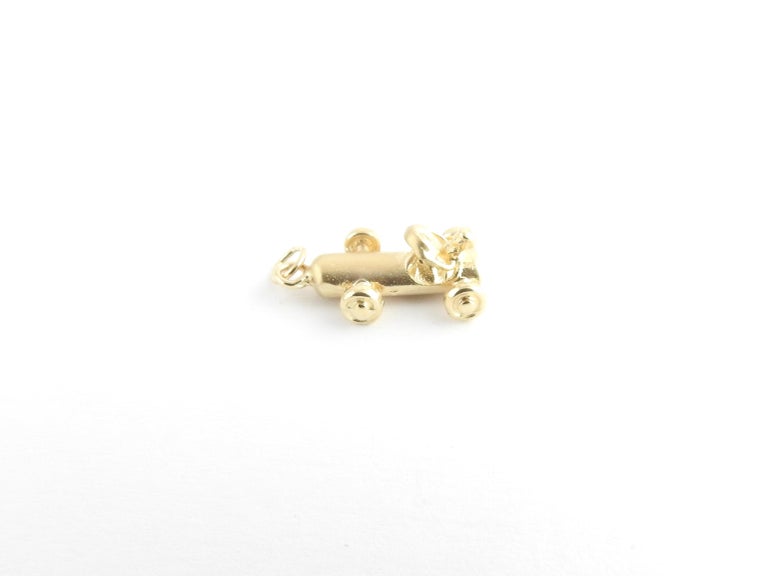 14 Karat Yellow Gold Race Car Charm at 1stDibs