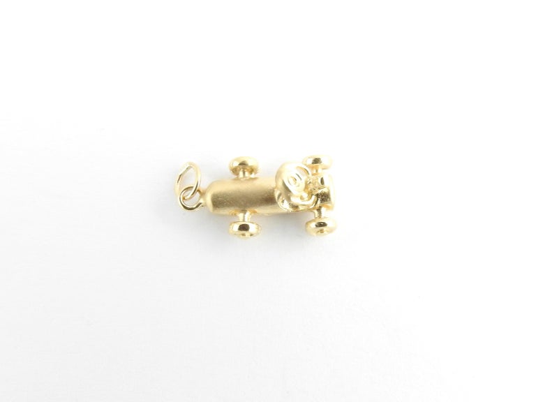 14 Karat Yellow Gold Race Car Charm at 1stDibs