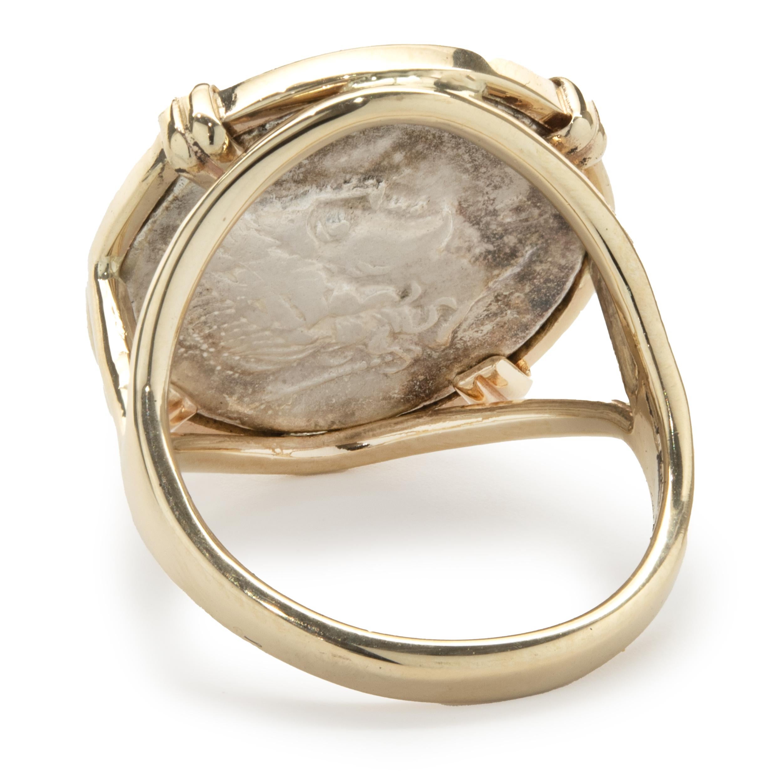 14 Karat Yellow Gold Roman Denarius Coin Ring at 1stDibs | 5 lirsh dukat