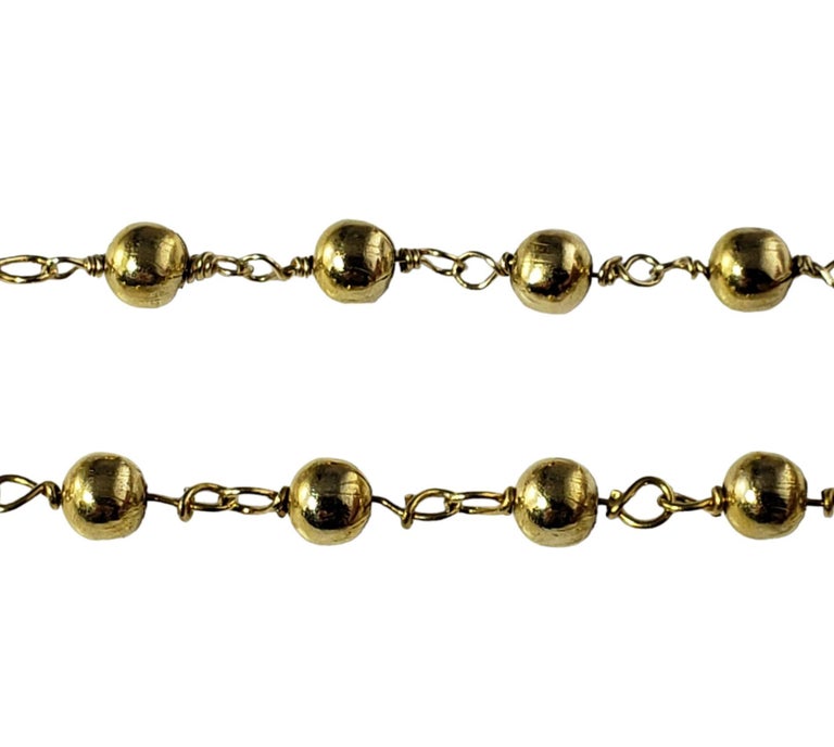 14 Karat Yellow Gold Rosary Beads For Sale at 1stDibs