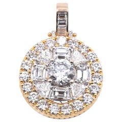 18 Karat Yellow Gold Mosaic Set Diamond Butterfly Necklace For Sale at ...