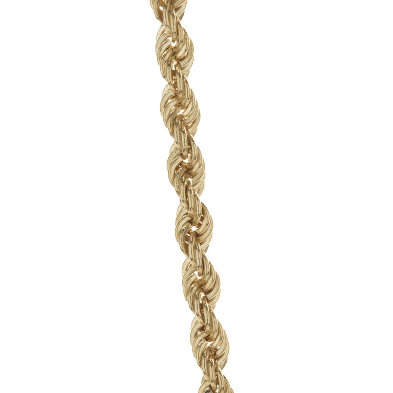 14 Karat Yellow Gold Sapphire Saint Christopher Medallion Necklace For ...