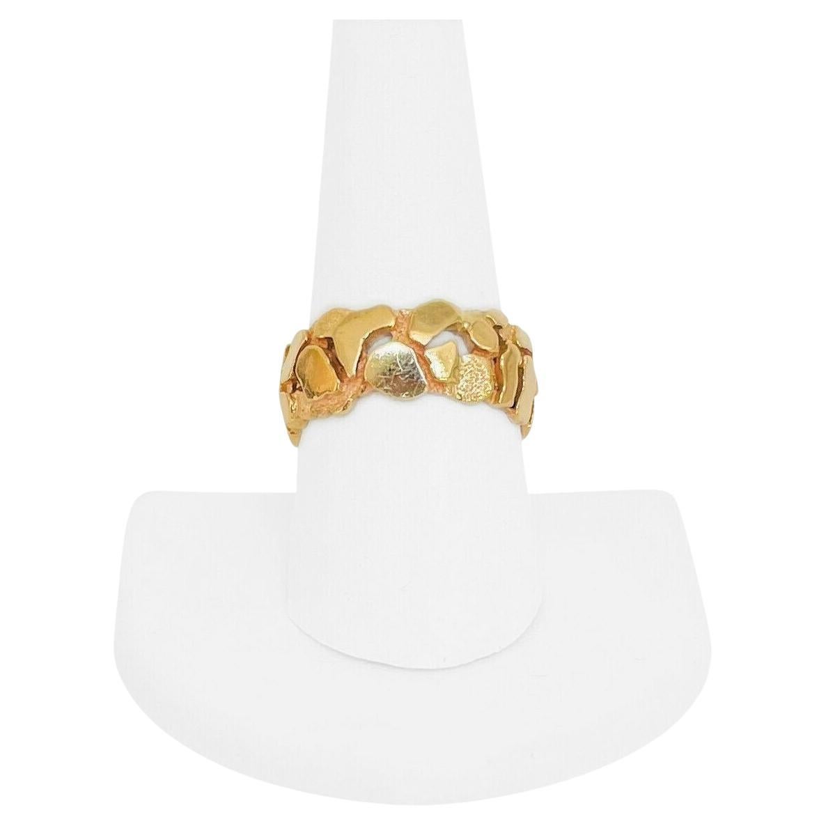 Modernist Heavy Gold Ring at 1stDibs