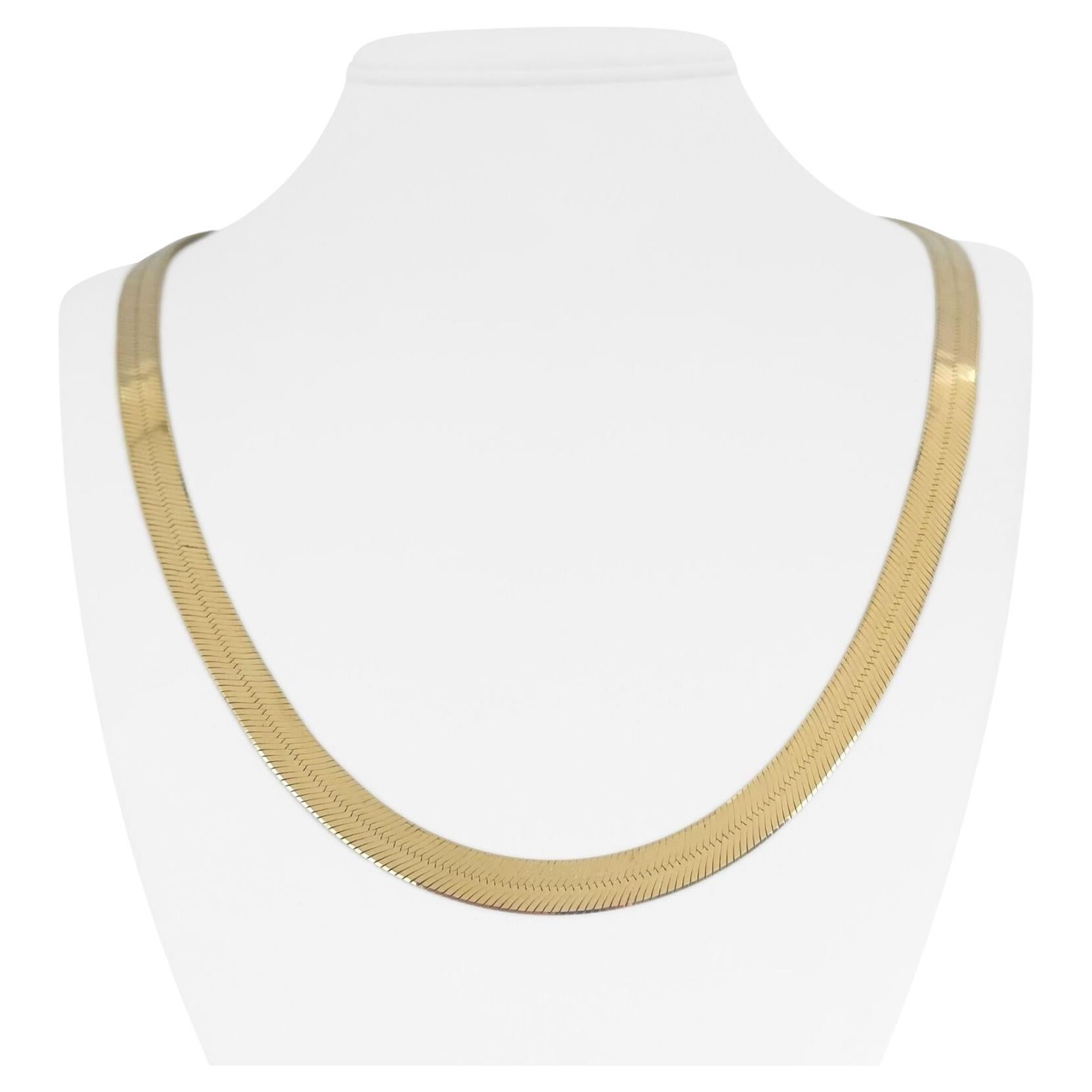 14 Karat Yellow Gold Solid Heavy Mariner Gucci Link Chain Necklace For ...