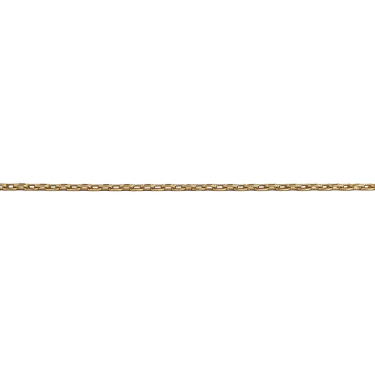 14 Karat Yellow Gold Solid Ladies Bismark Link Chain Necklace, Italy ...